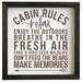 Cabin Rules Wooden Sign TWO Sizes Rustic Wood Frame Sign Take a Hike ...
