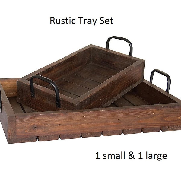 Rustic Metal Tray - Etsy