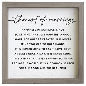 The Art of Marriage Marriage Definiton Print Rustic Wood - Etsy