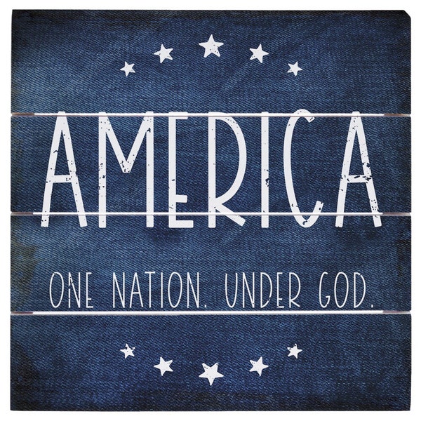 One Nation Under God Sign - Etsy