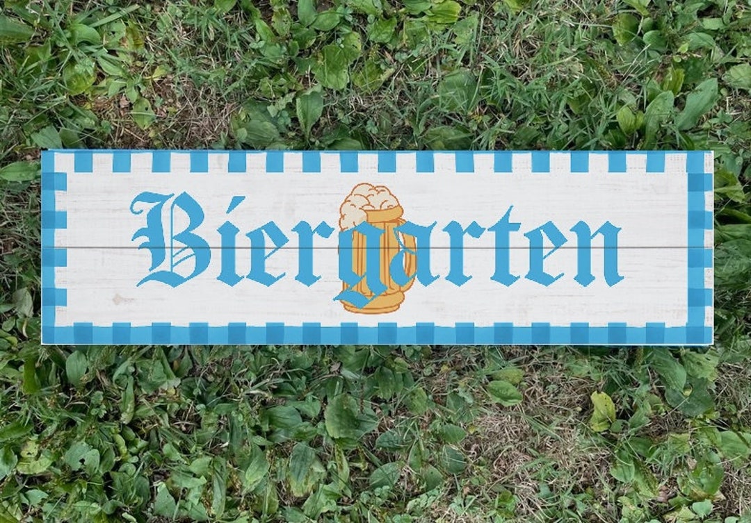 Wood Oktoberfest Sign OR Biergarten Sign Rustic Wood Sign Oktoberfest ...