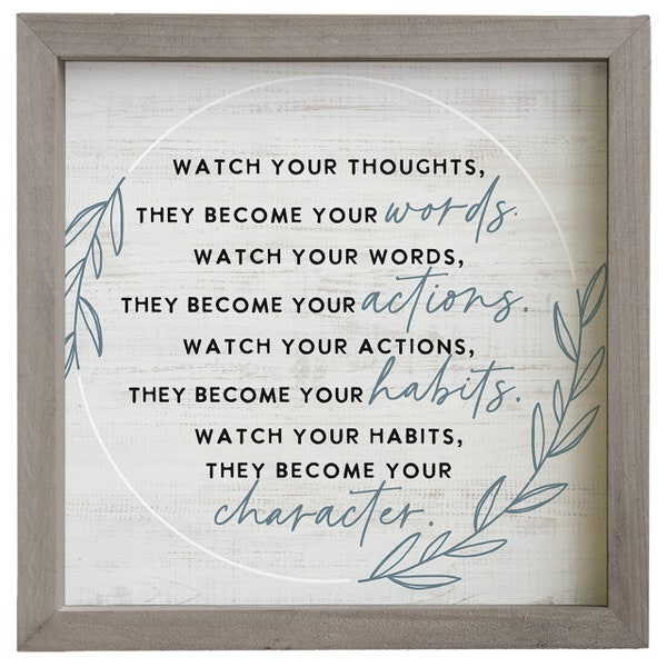 Watch Your Thoughts - Etsy