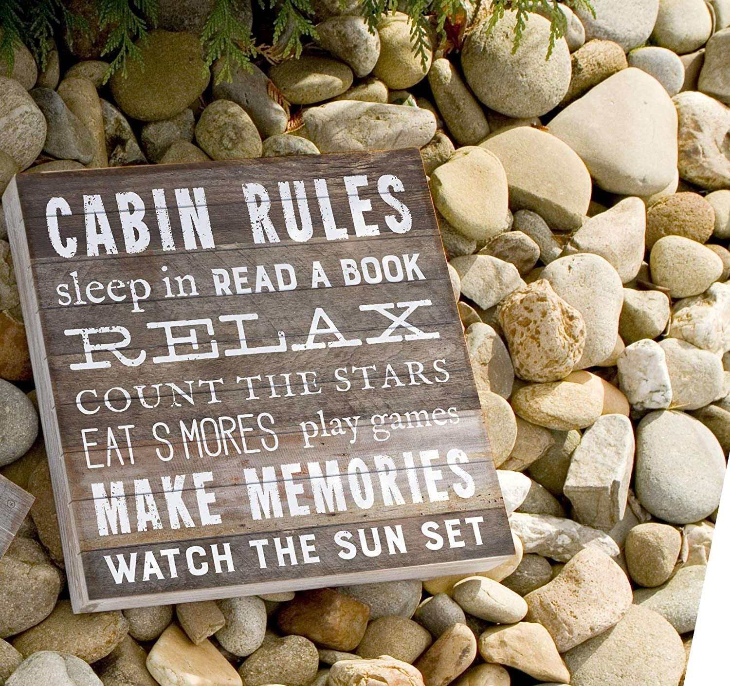 Wall Hangings Cabin Rules Rustic Wood Farmhouse Wall Sign Wall Décor ...