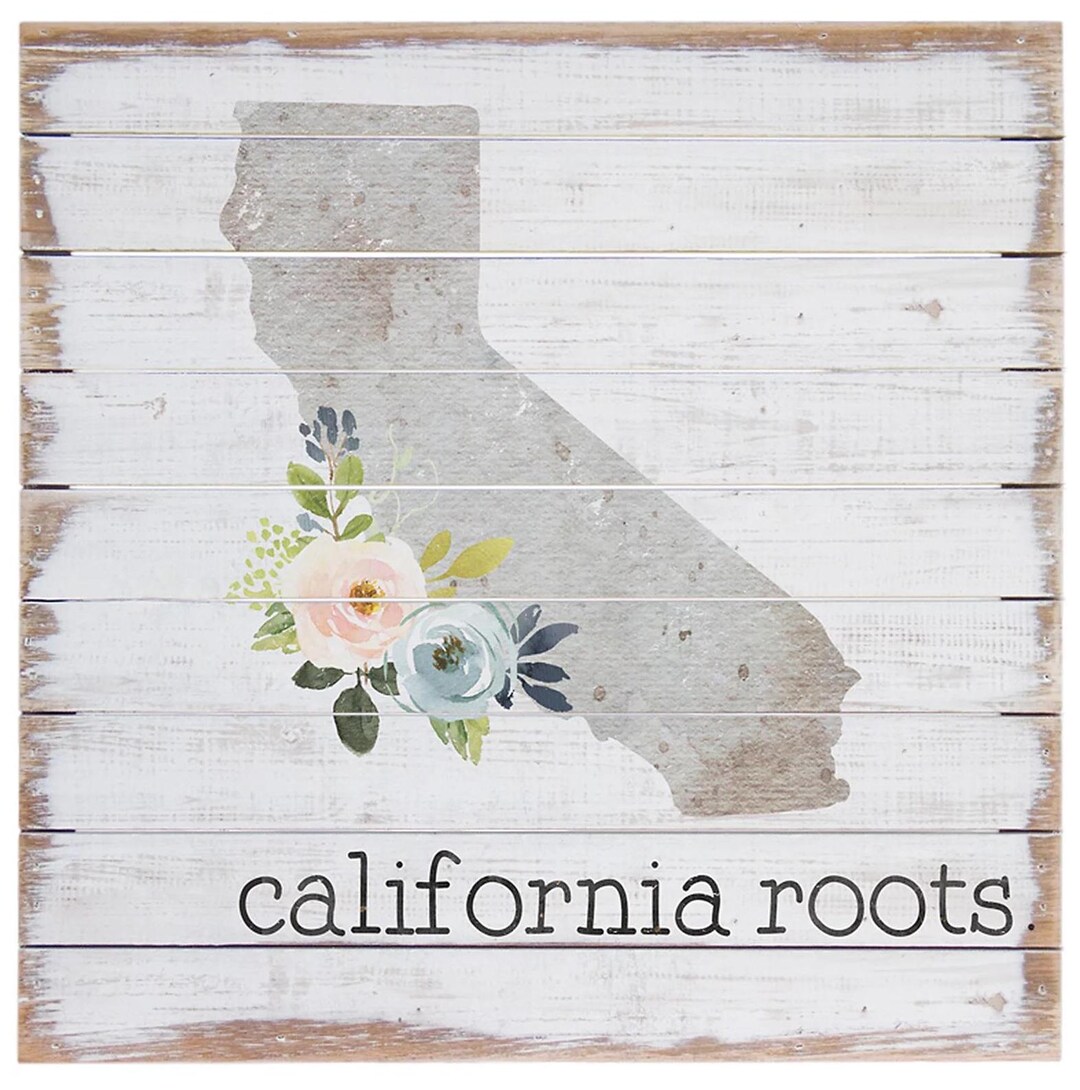 Home State Roots Sign Rustic Wood Sign With Printed Design Any and All ...