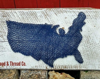 Custom USA String Art - Etsy