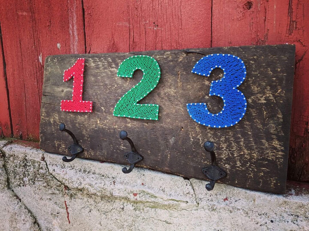 Numbers Stringart With Hooks - Etsy