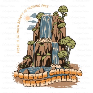 Waterfall PNG Chasing Waterfalls Png Sunshine and - Etsy