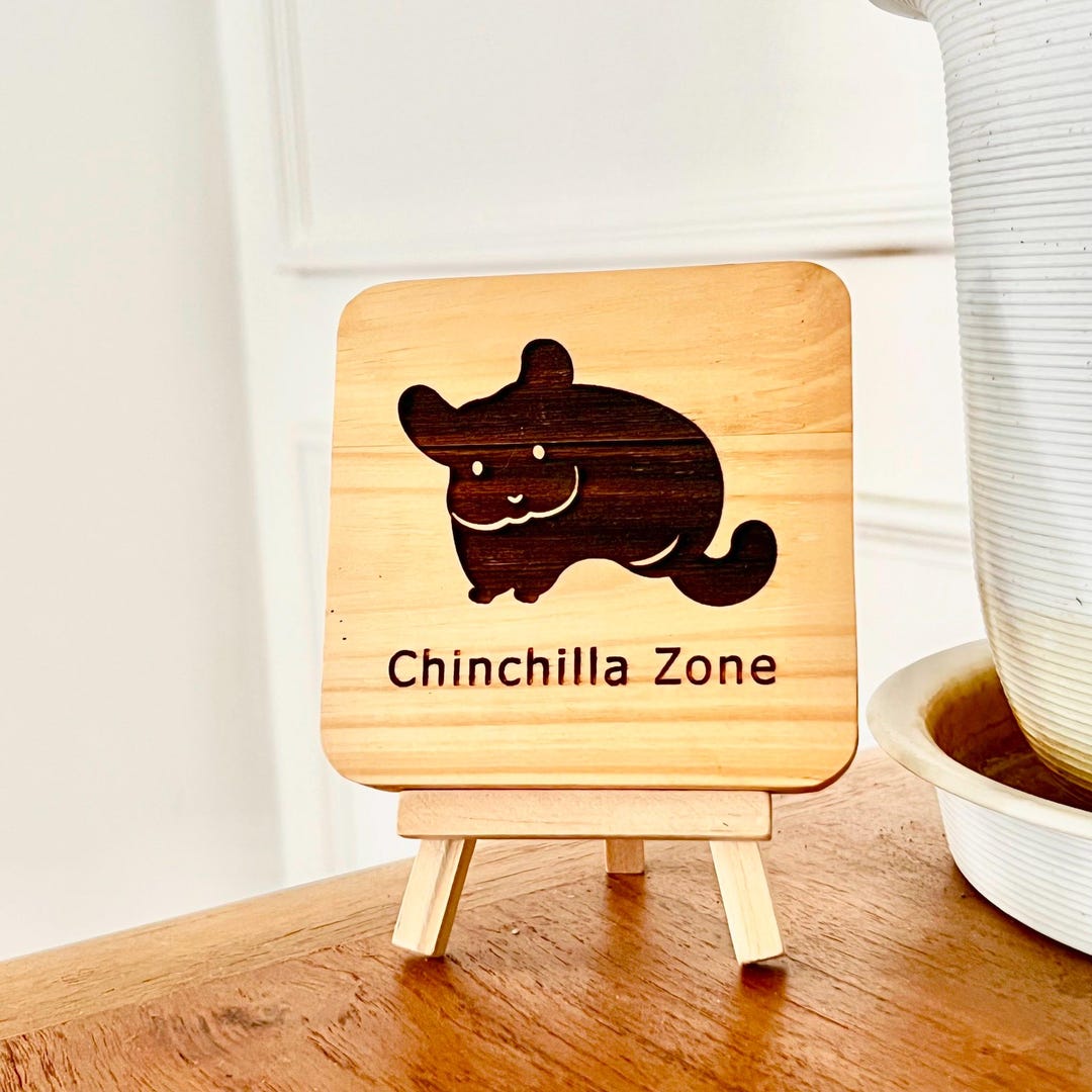 Chinchilla Zone Sign – Custom Wooden Pet Plaque - Etsy