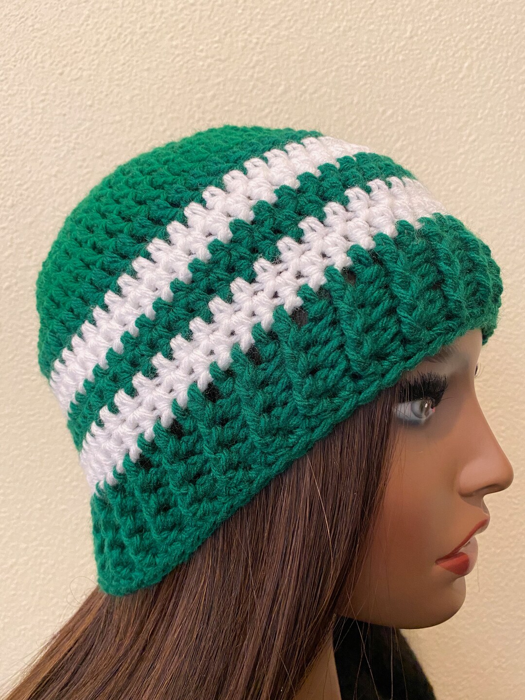 Crochet New York Jets Team Spirit Beanie | Crochet NFL Team Spirit ...