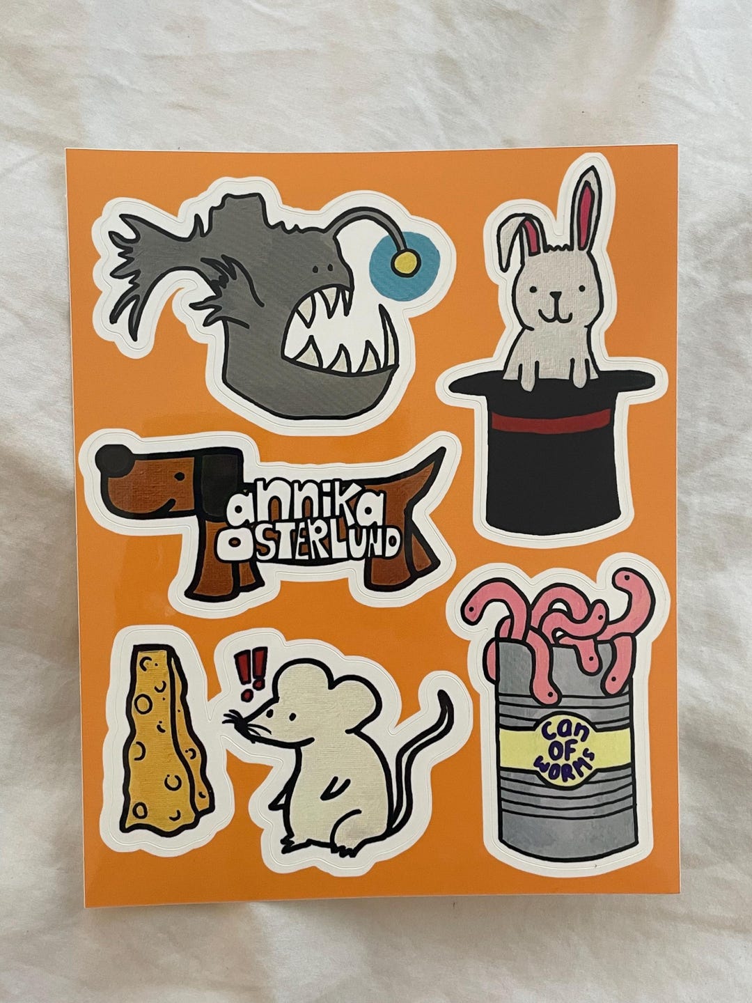 Annika Osterlund Art 5x7 Sticker Sheet - Etsy