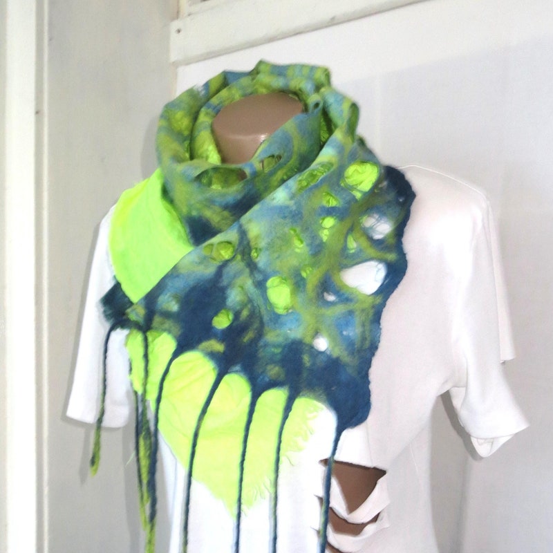 Neon Scarf - Etsy