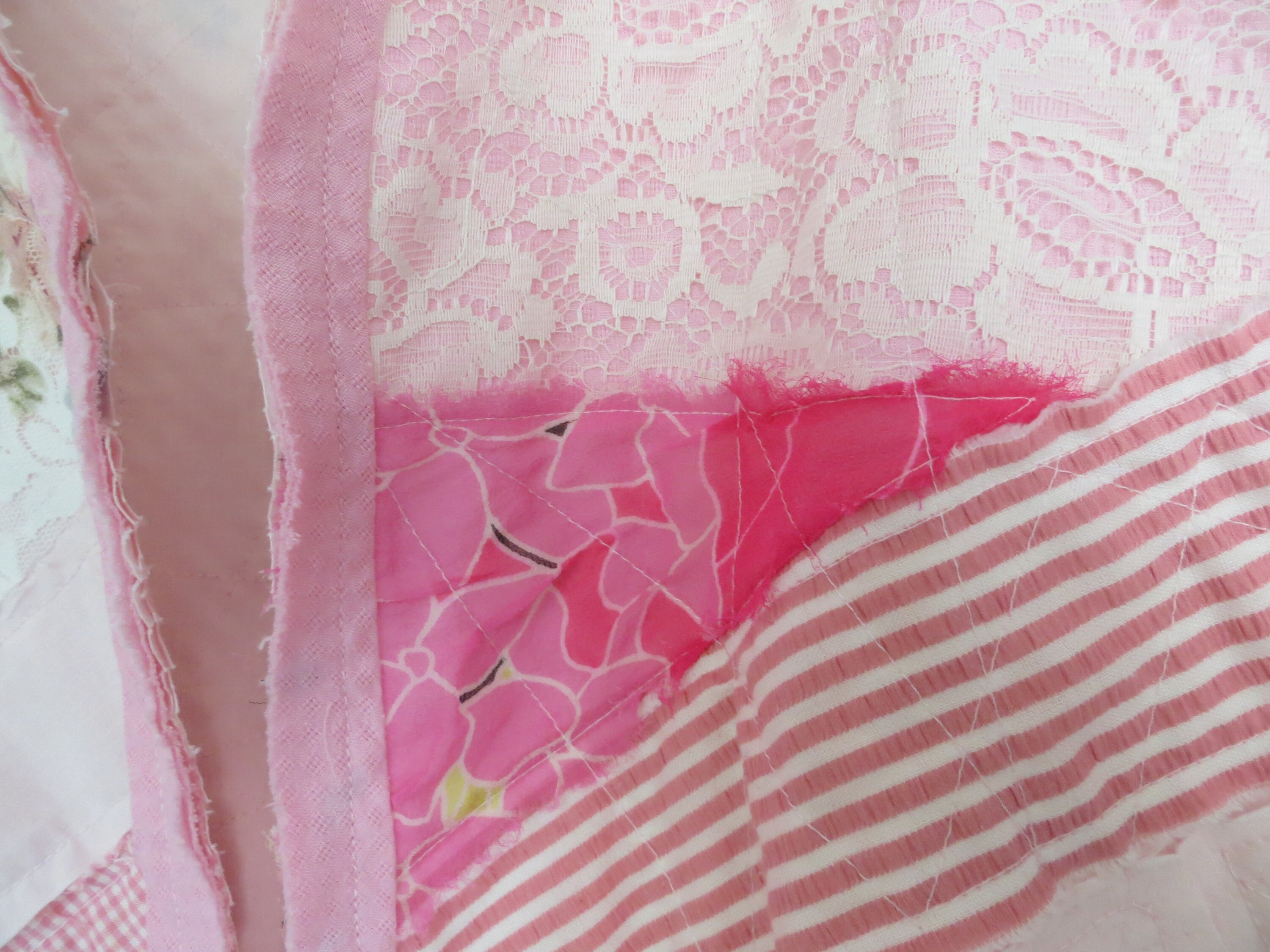 Upcycled Jacket, Pink-white Extravagant Jacket, Reworked Clothing ...