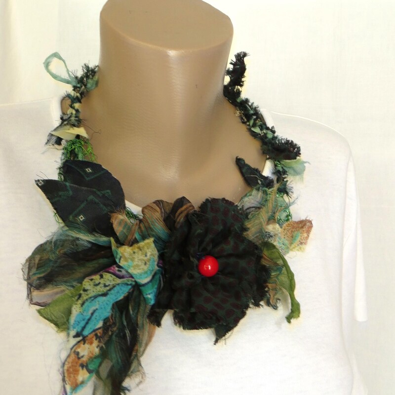 Fiber Necklace - Etsy