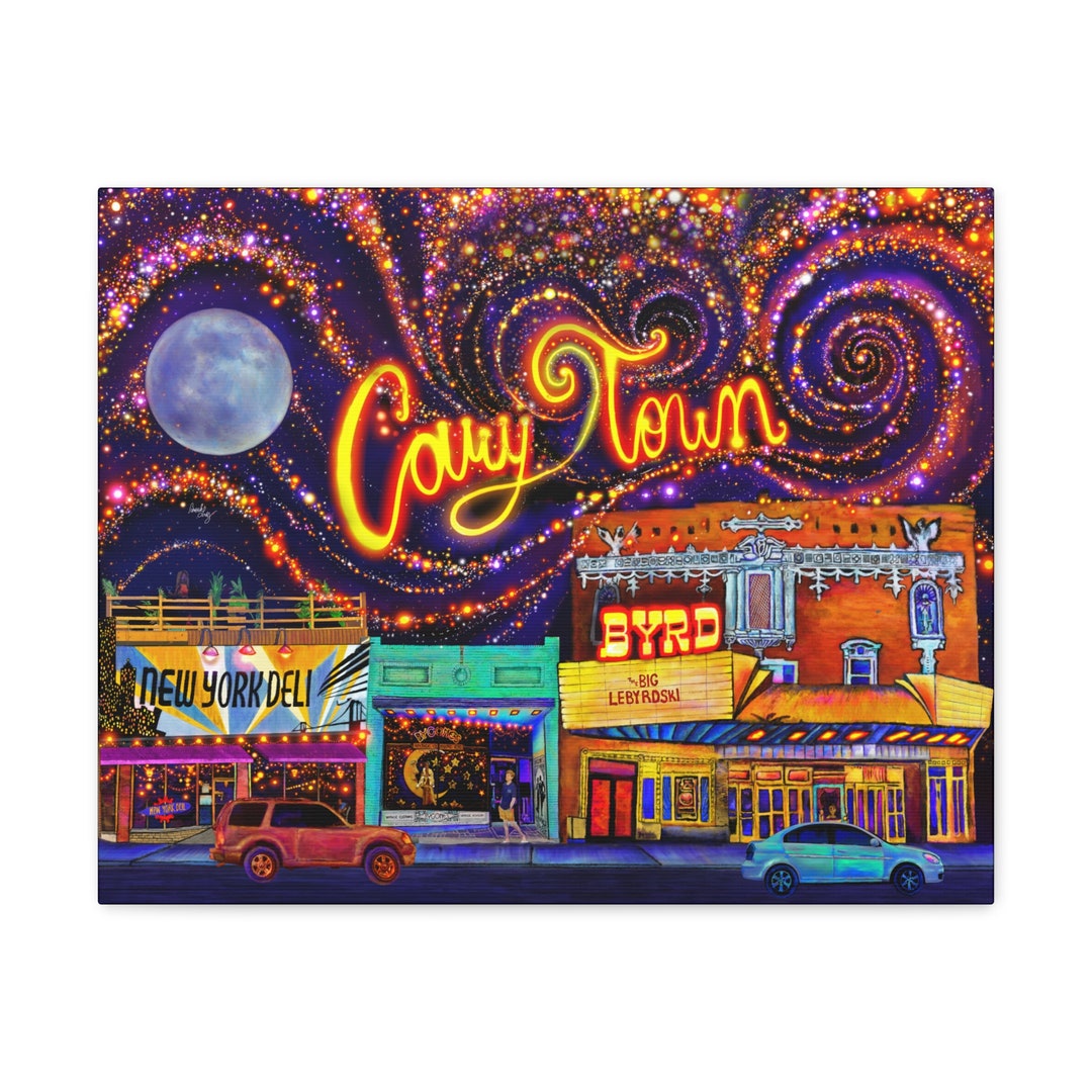 Carytown, Richmond Virginia Gallery Wrapped Print, Wall Art Painted by ...