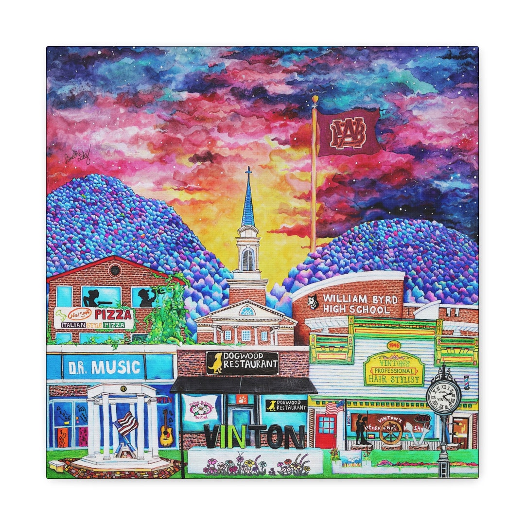 Vinton Canvas Gallery Wrapped Print, Wall Art Painting by Brook Ludy - Etsy