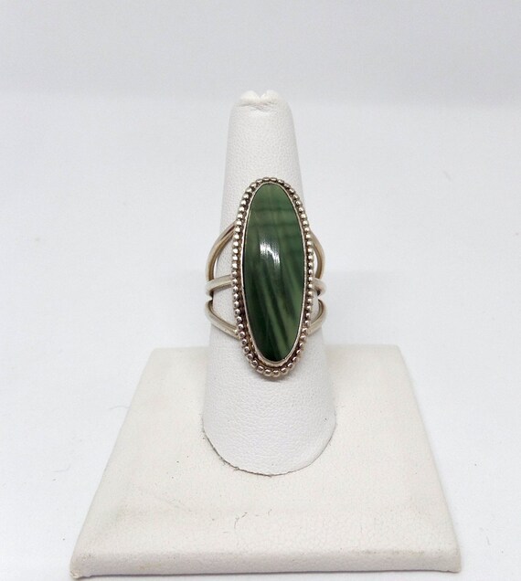 Green Mexican Jasper Ring Ladies Jasper Ring Sterling Silver - Etsy