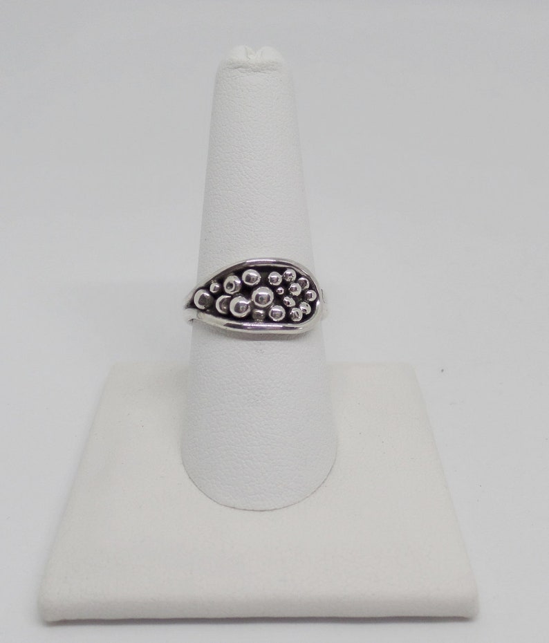 Sterling Silver Bead Ring Bead Drops Ring Silver Beads One - Etsy