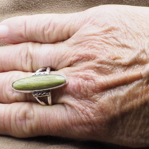 2516, Ladies Serpentine Ring, Sterling Silver Ring, Handmade Ring ...