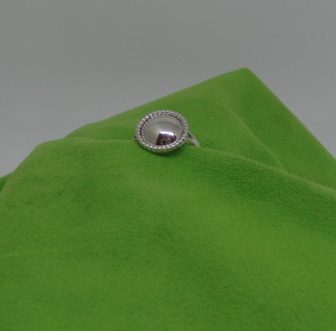 Sterling Silver Dome Ring, Silver Dome Ring, Simplet Sterling Silver ...