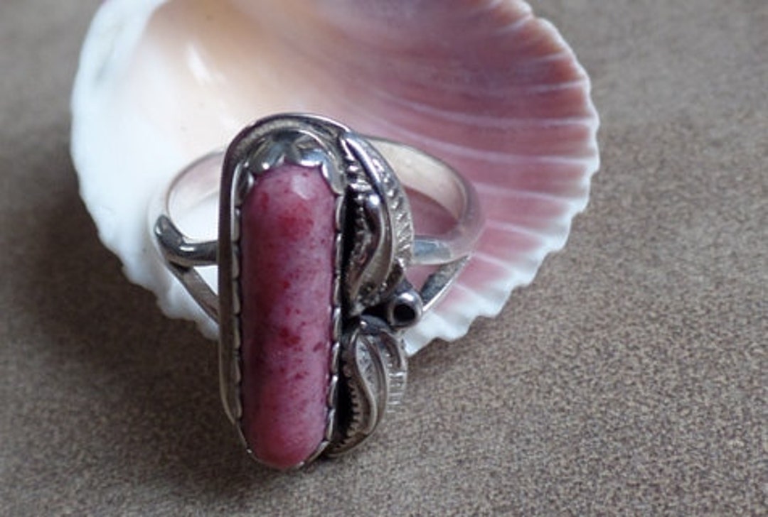 Thulite Ring Ladies Thulite Ring Sterling Silver Thulite - Etsy