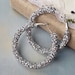 Iced Out Earrings Large Small Crystal Hoop Earrings Sparkly - Etsy