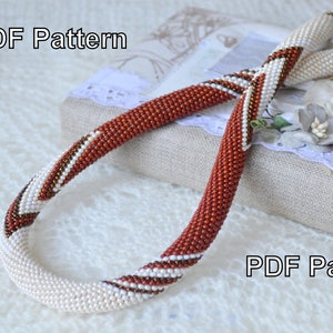 PDF Beaded Crochet Rope Necklace Pattern Beadwork Jewelry | Etsy
