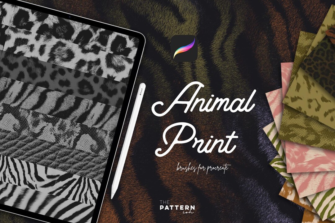 Animal Print Brushes for Procreate 2.0 | Animal Skin Textures | Leopard ...