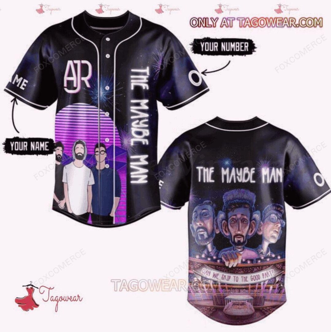 AJR the Maybe Man Tour Custom Baseball Jersey Shirt Personalized Band ...