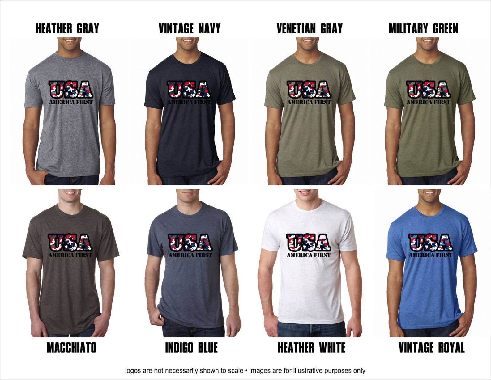 4th of July Shirts USA America First Shirt Unisex Slim-fit Merica Shirt ...