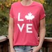 Canada Shirt Canadian Maple Leaf Shirt Canadian Flag Shirt Women's Proud Canadian Shirt Canada ...