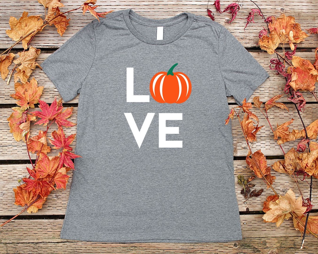 Pumpkin Shirts Women Thanksgiving Shirts Love Fall T Shirts - Etsy