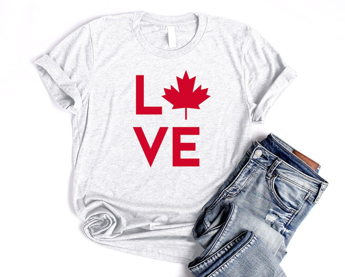 Canada Shirt Unisex Canadian Maple Leaf Shirt Canadian Flag Shirt Women ...