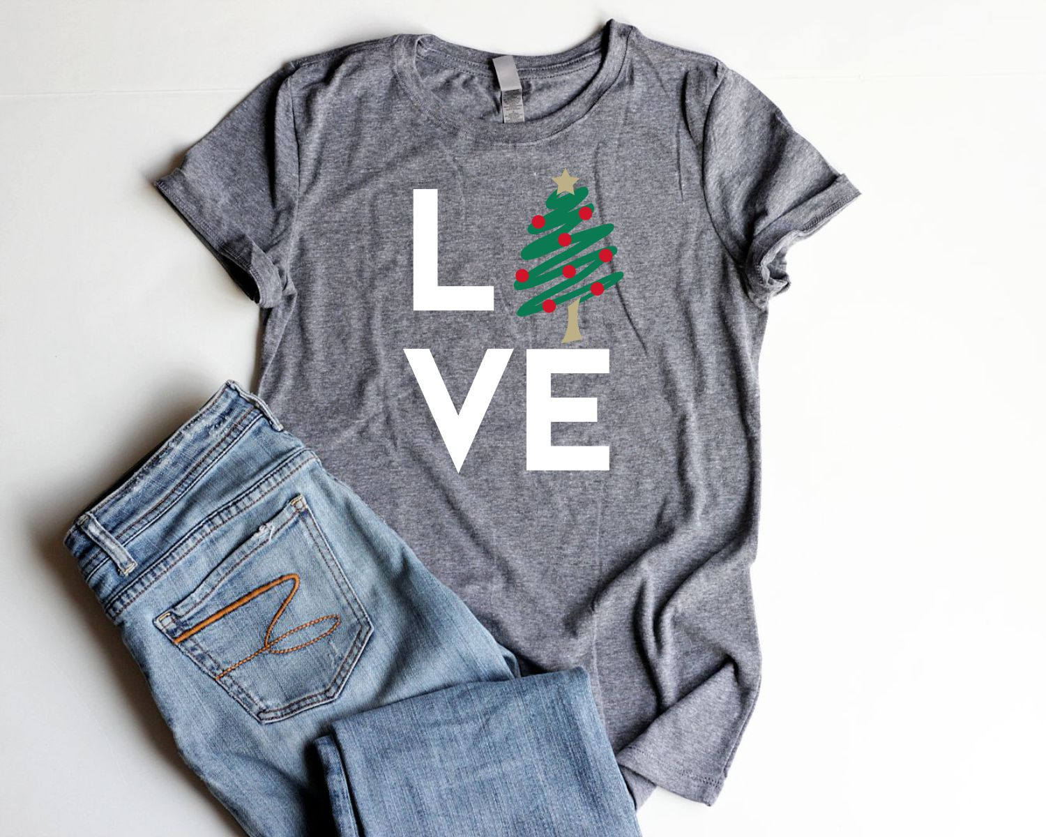 Christmas Shirts Junior Fitted Christmas Tree Shirts Christmas Party ...