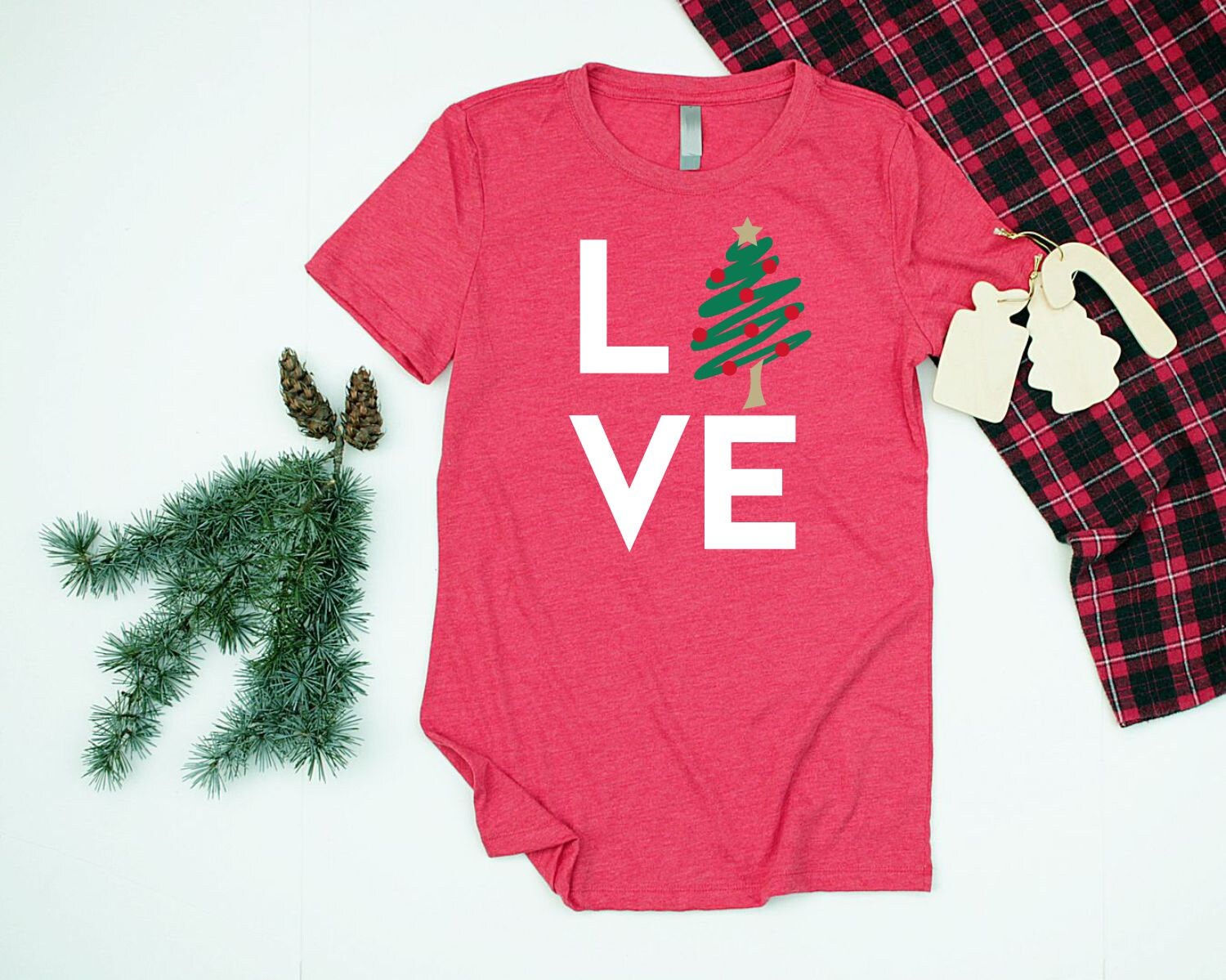 Christmas Shirts Junior Fitted Christmas Tree Shirts Christmas Party ...