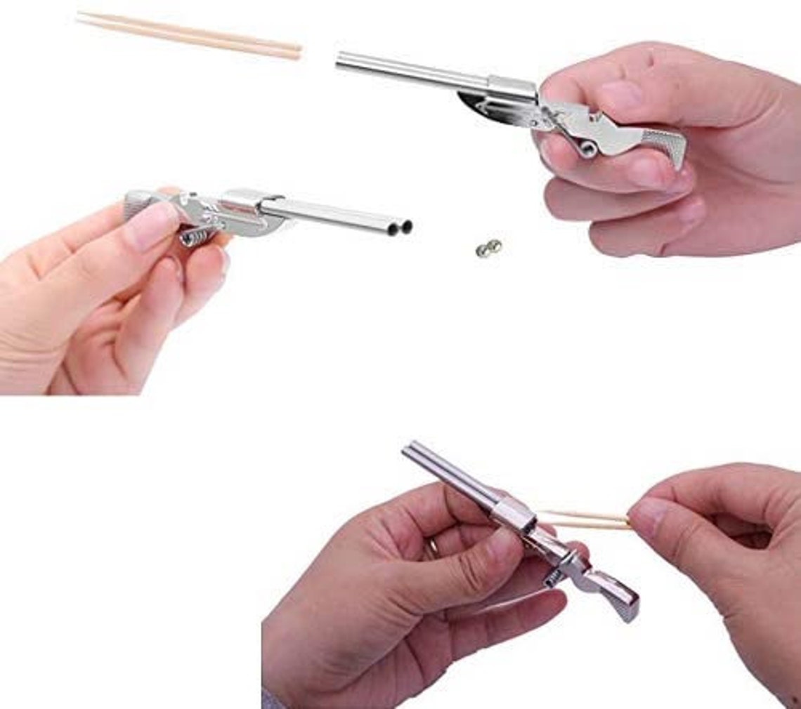 Mini Toothpick Shotgun Shooter Funny Shooting Miniature Gun - Etsy
