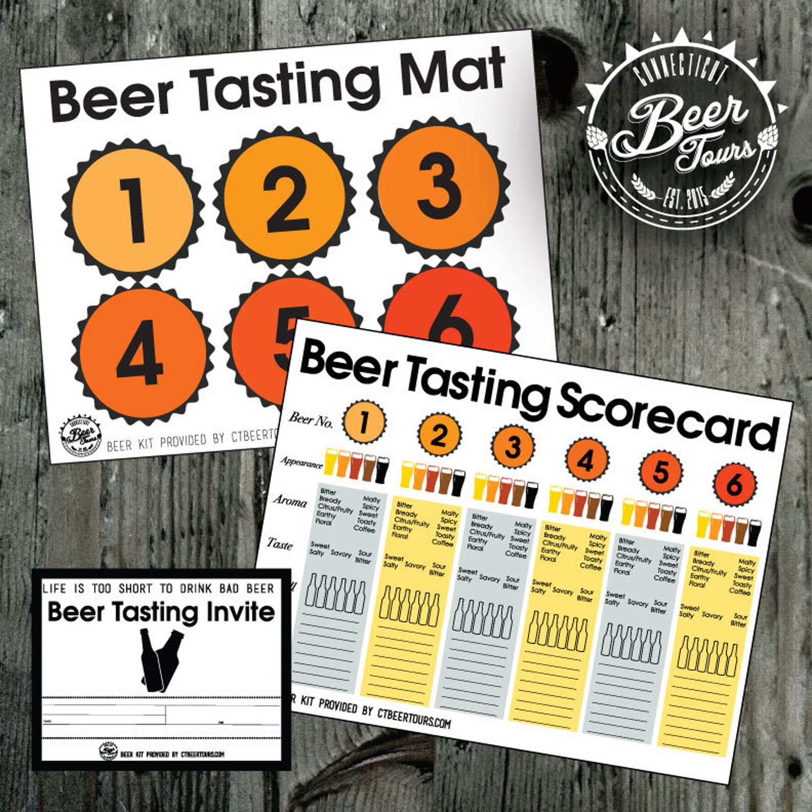 Beer Tasting Party - Printable Kit - Etsy