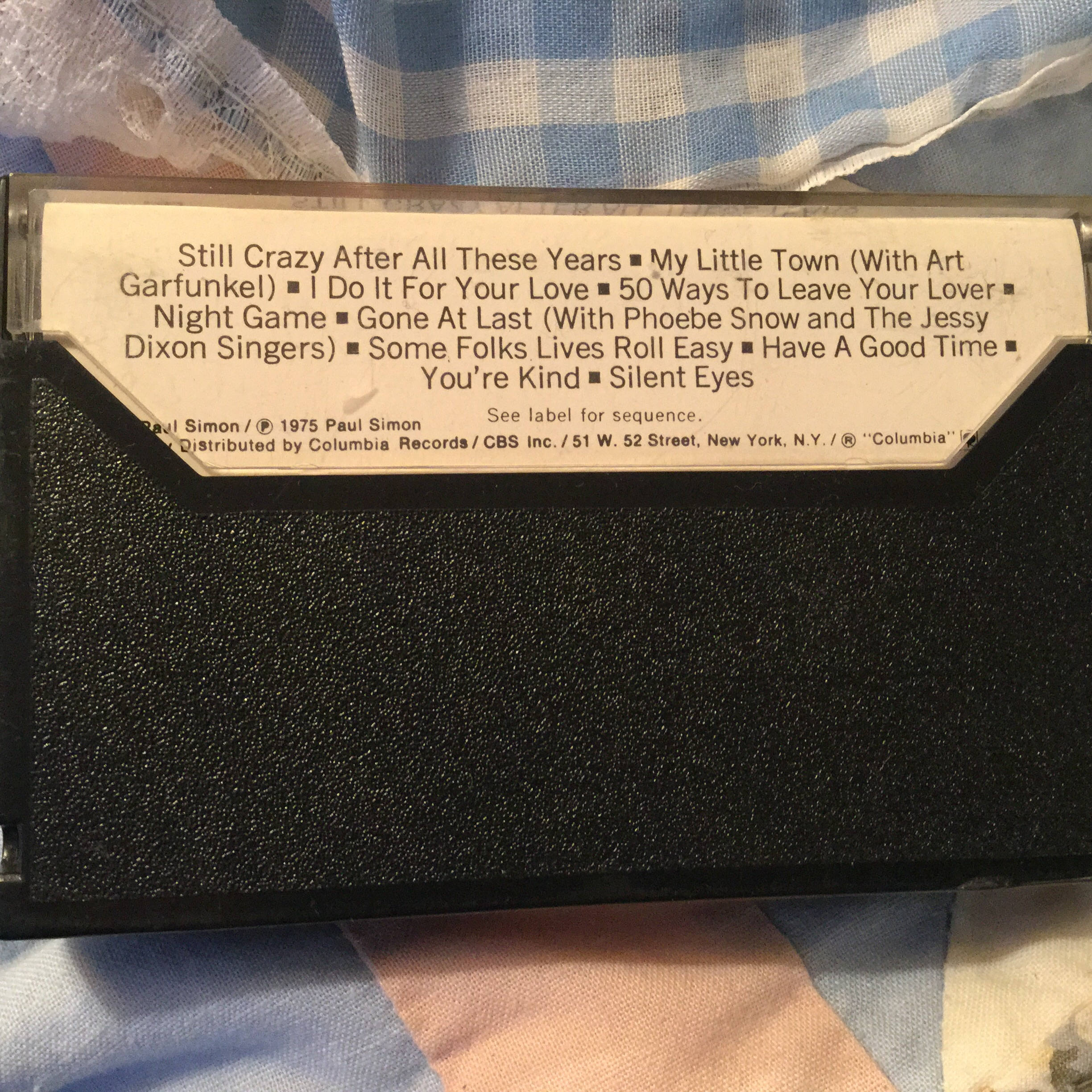 Paul Simon Still Crazy After All These Years Cassette Vintage 1975 ...