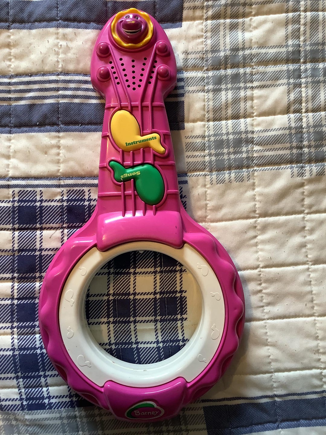 Vintage Barney Purple Dinosaur Guitar/banjo 1997 Playskool, Works - Etsy