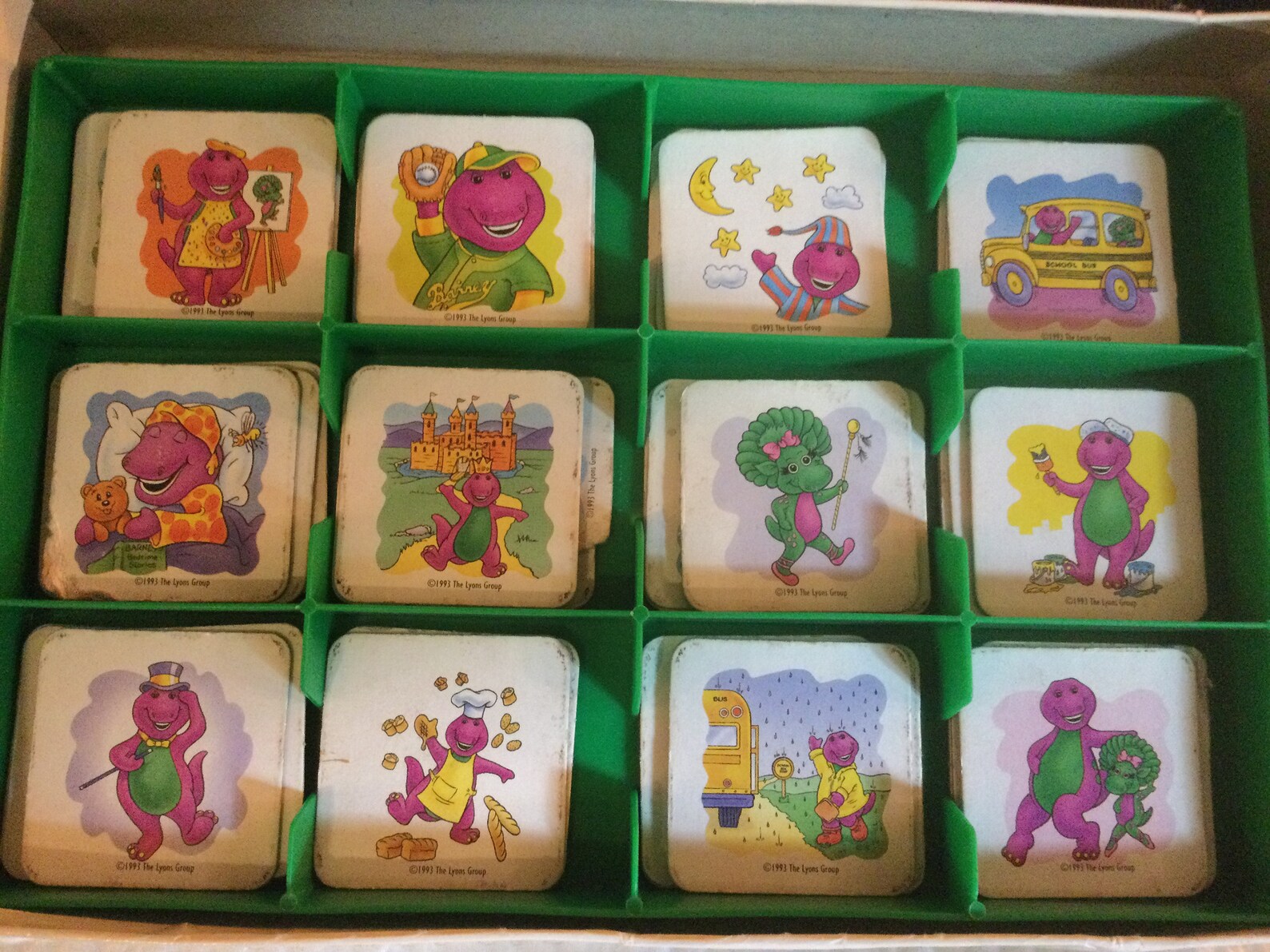 Vintage Barney Memory Card Game Milton Bradley 1993 - Etsy
