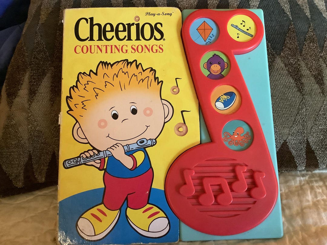 Cheerios Play-a-song Counting Songs Board Book Vintage 2004 - Etsy