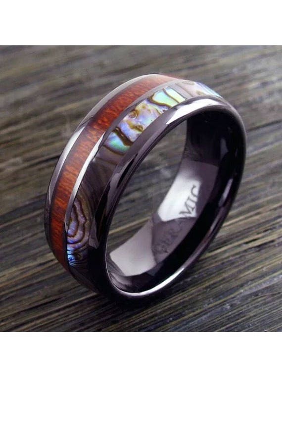 Ceramic Men's Wedding Ring Ceramic Men's Wedding | Etsy