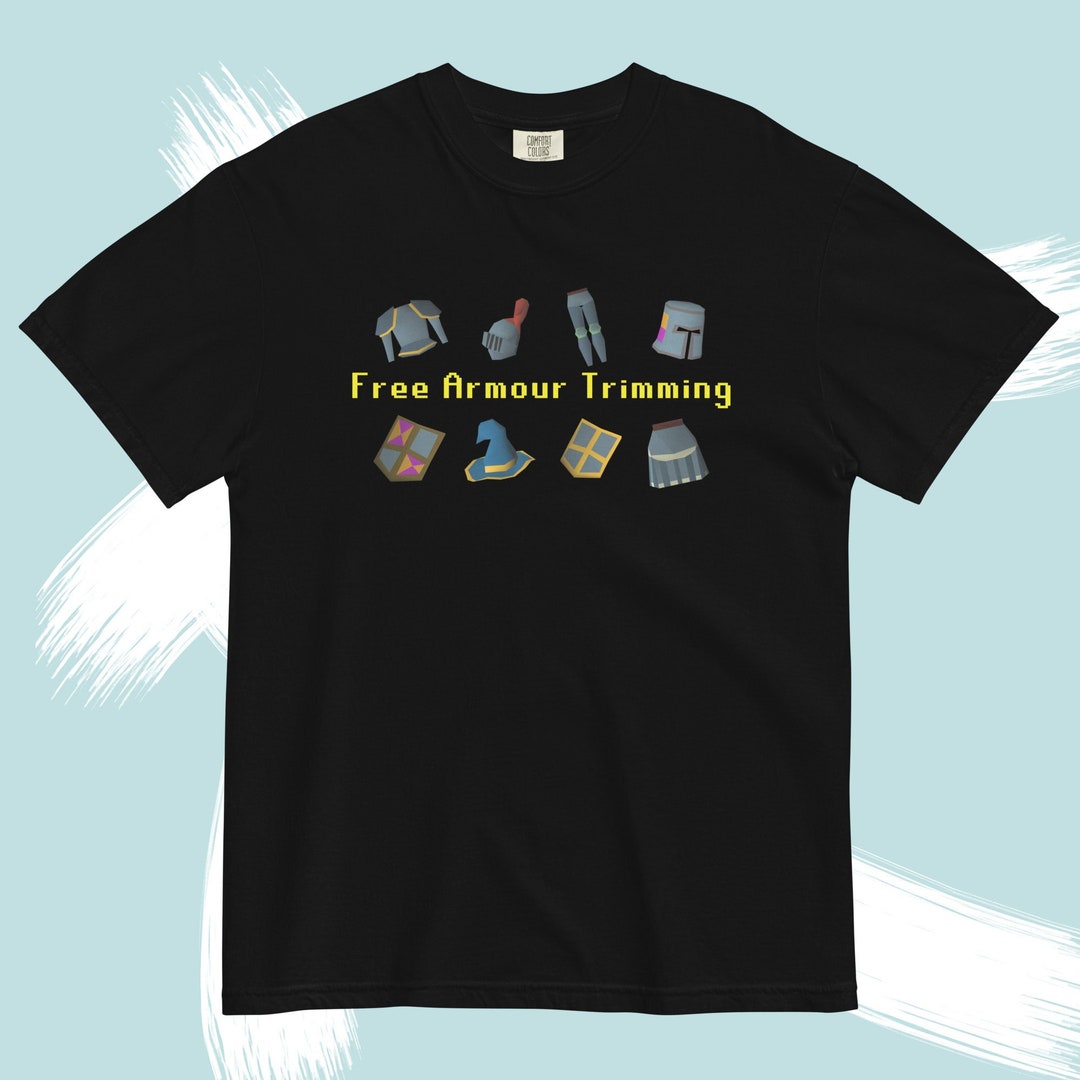 Free Armour Trimming Oldschool Runescape T-shirt | Comfort Colors ...