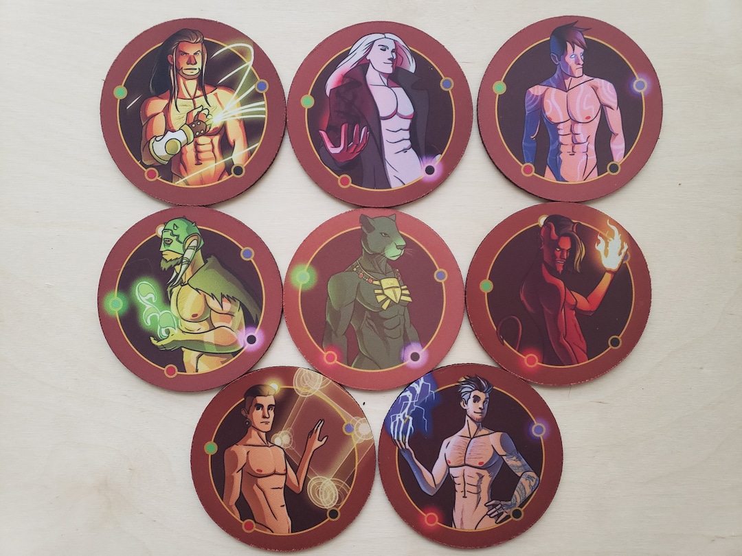 Men of Magic Coasters - Etsy