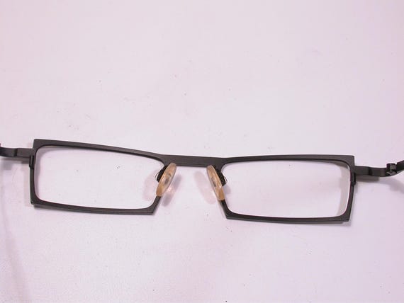 Authentic Theo XM Black Modern Square Frames Eyeglass… - Gem