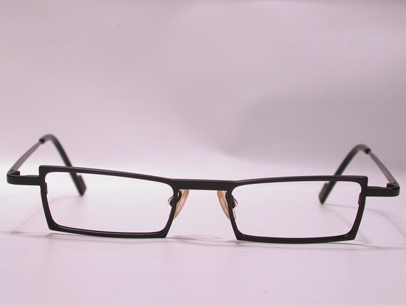 Authentic Theo XM Black Modern Square Frames Eyeglass… - Gem