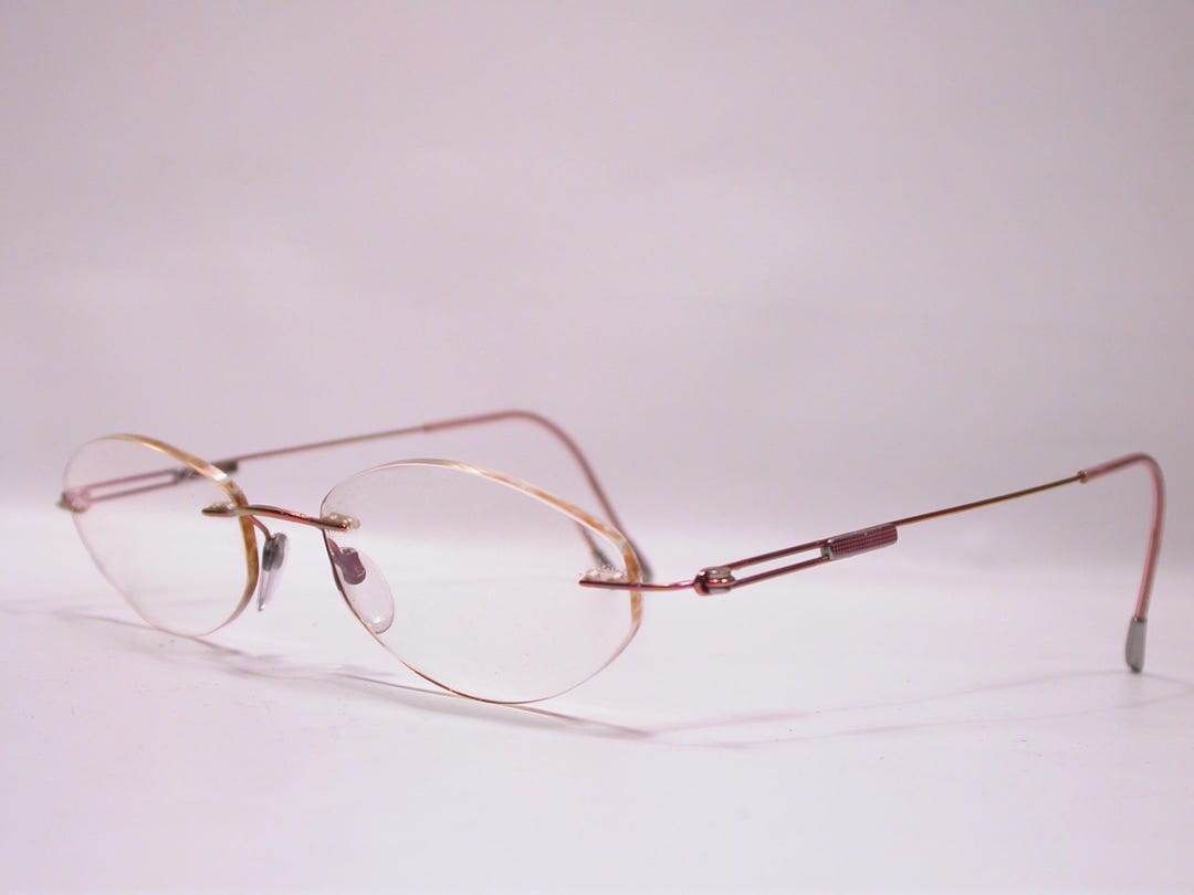 Silhouette Titan Pink Purple Wire Frames Modernist Eyeglasses Made in ...