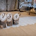 Rustic Wedding Table Numbers Engraved Wooden Log Table Numbers Boho ...