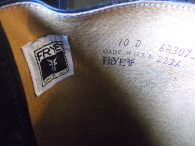 NIB Vintage Frye Harness Boots LEATHER SOLES and Heels | Etsy