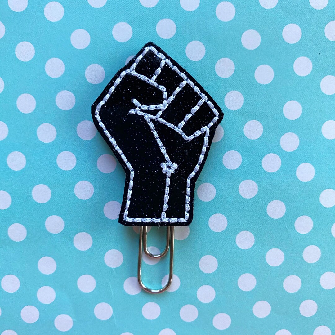 Planner Clip, Black Lives Matter Clip, BLM, BLM Logo, Organizer ...