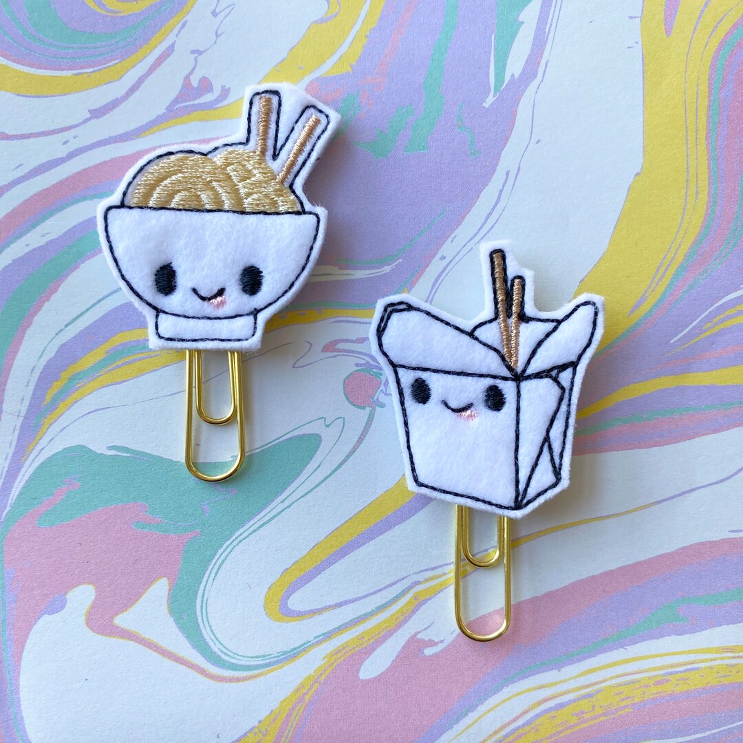 Planner Clip, Noodles, Takeout, Food, Ramen, Notebook Accessory ...